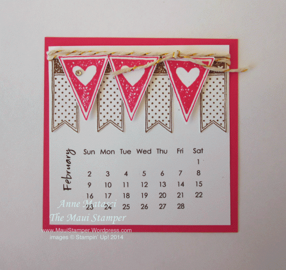 DIY calendar – February 2014 | The Maui Stamper