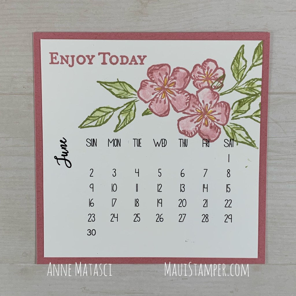 June 2019 DIY Calendar: Free as a Bird | The Maui Stamper