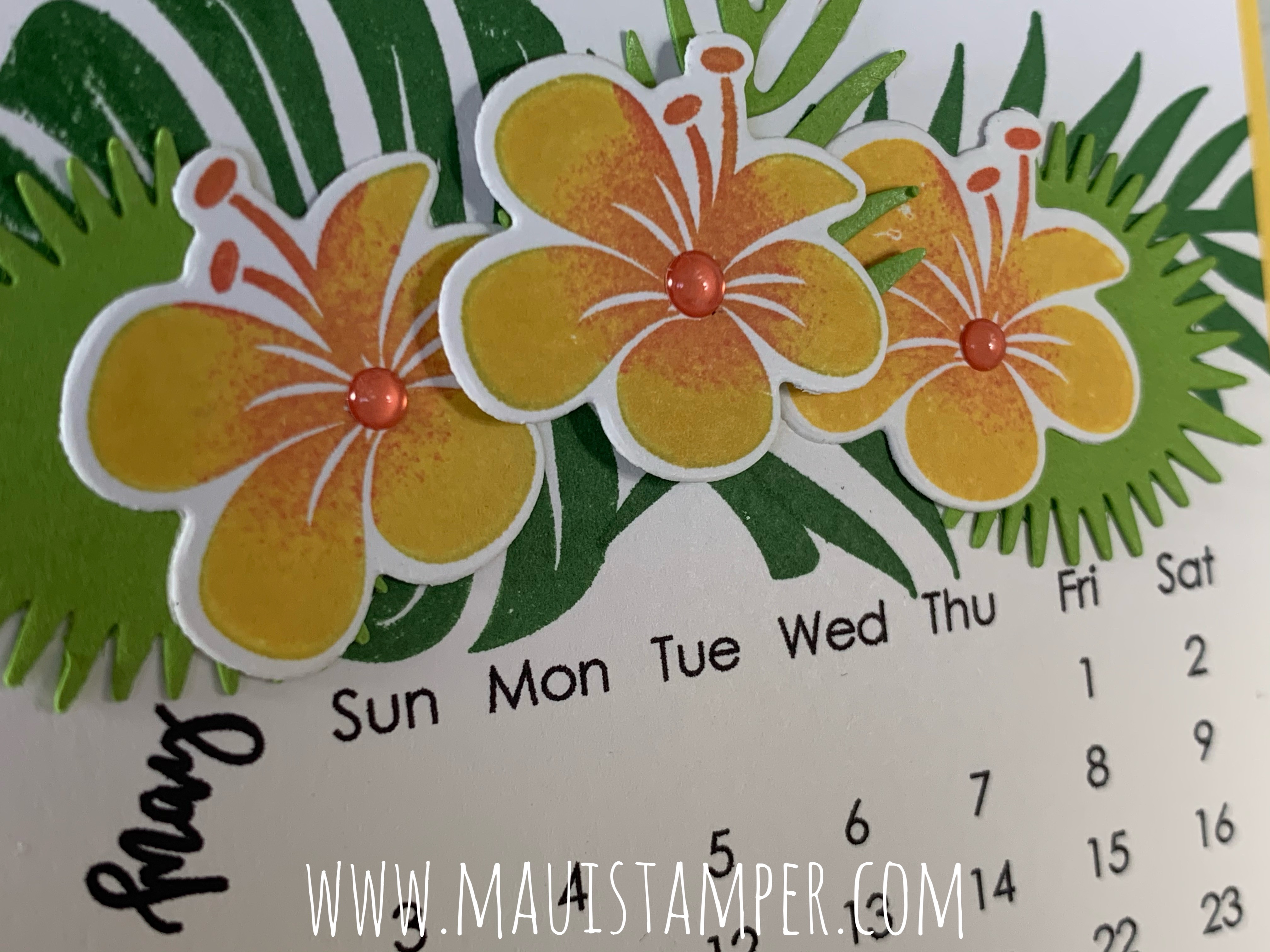 Farewell to Tropical Chic: May DIY Calendar | The Maui Stamper