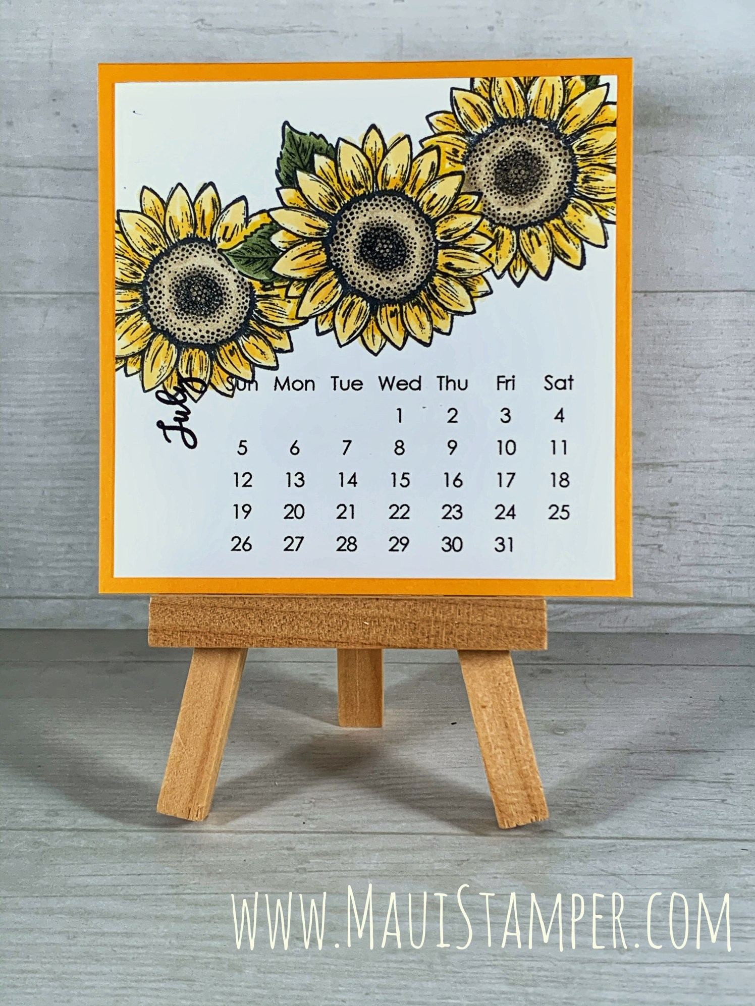 DIY July 2020: Celebrate Sunflowers – The Maui Stamper