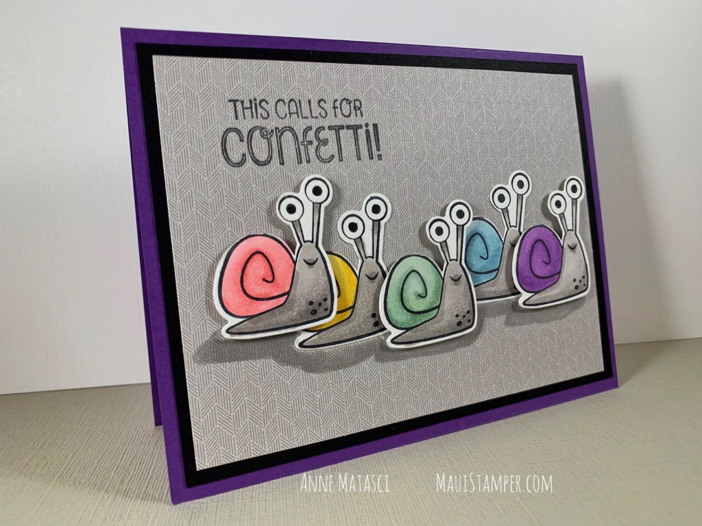 Sassy Snailed It Snails | The Maui Stamper