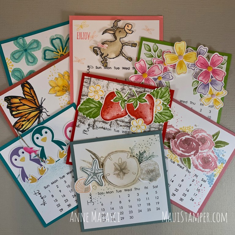 2022 DIY Easel Calendar PDF now Available! | The Maui Stamper