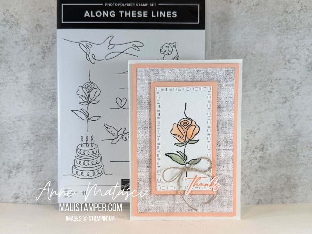 ALONG THESE LINES: A SINGLE ROSE | The Maui Stamper